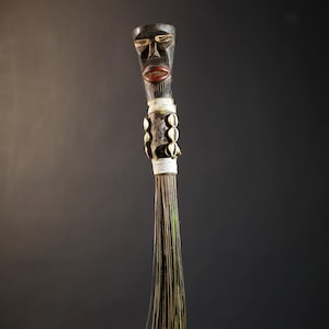 African Handwoven Fly Whisk: Cultural Home Decor Art-g4773 - Etsy