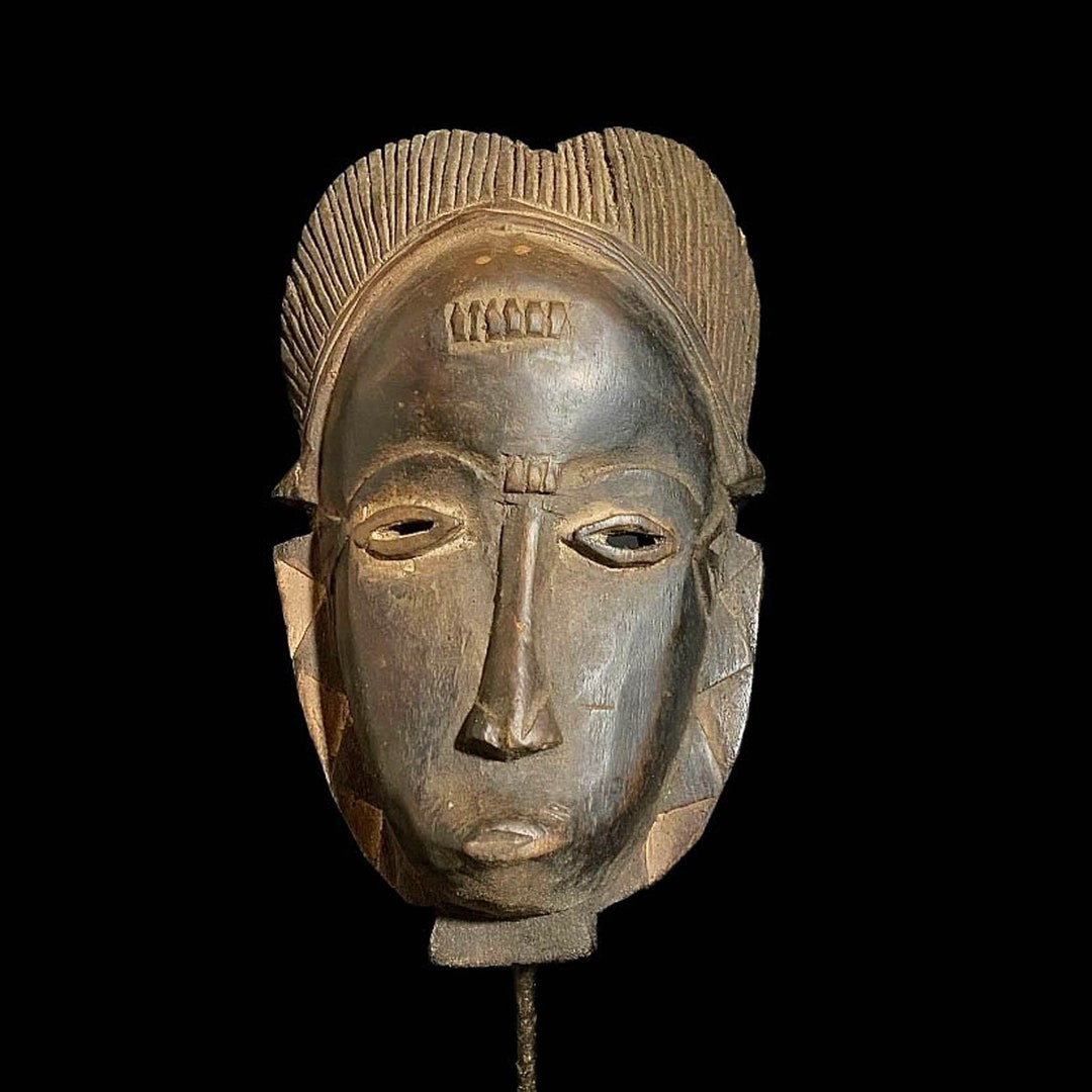 Baule Antique African Masks Tribal Face Mask Wood Hand Carved - Etsy