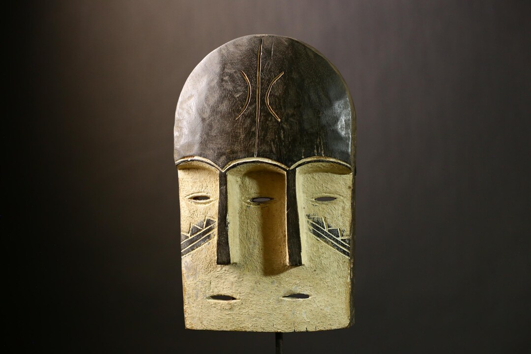 African Lega Mask | Handmade Tribal Art | Congo Sculpture Wall Decor ...