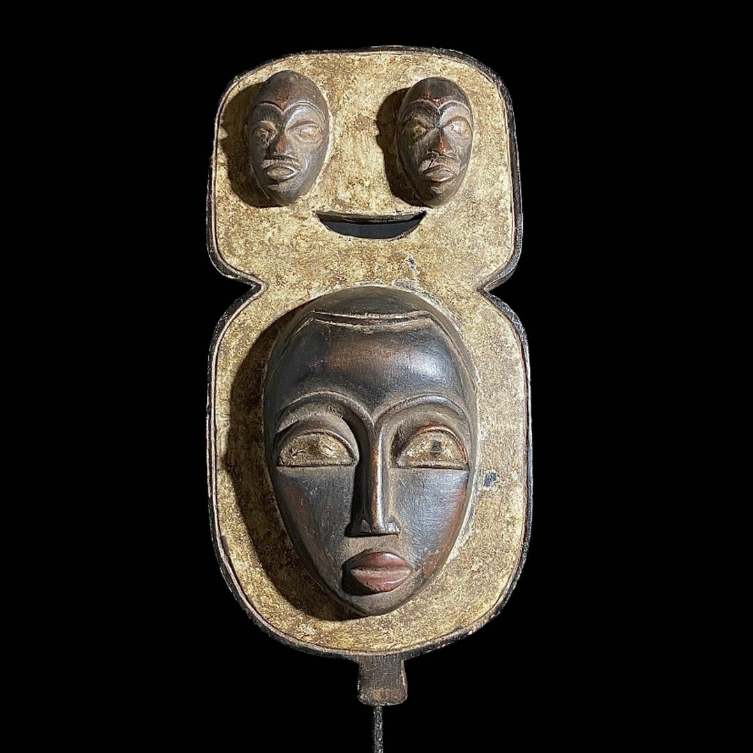 African Mask the Famous Baule Masks African Art Wall Hanging Primitive ...