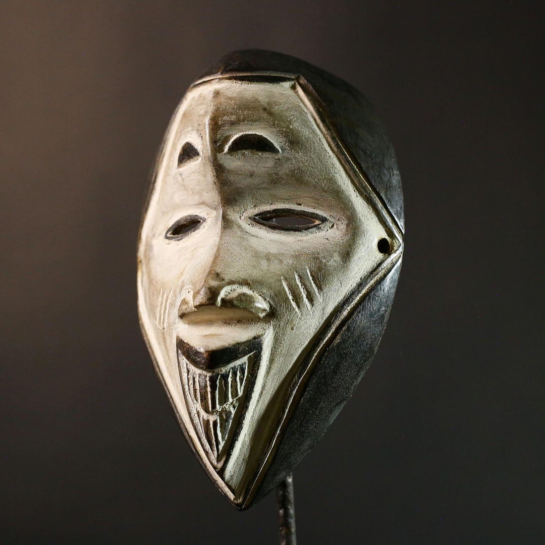 African Ibo Wood Mask: Nigerian Okoroshi Oma Water Spirit Art-g3570 - Etsy