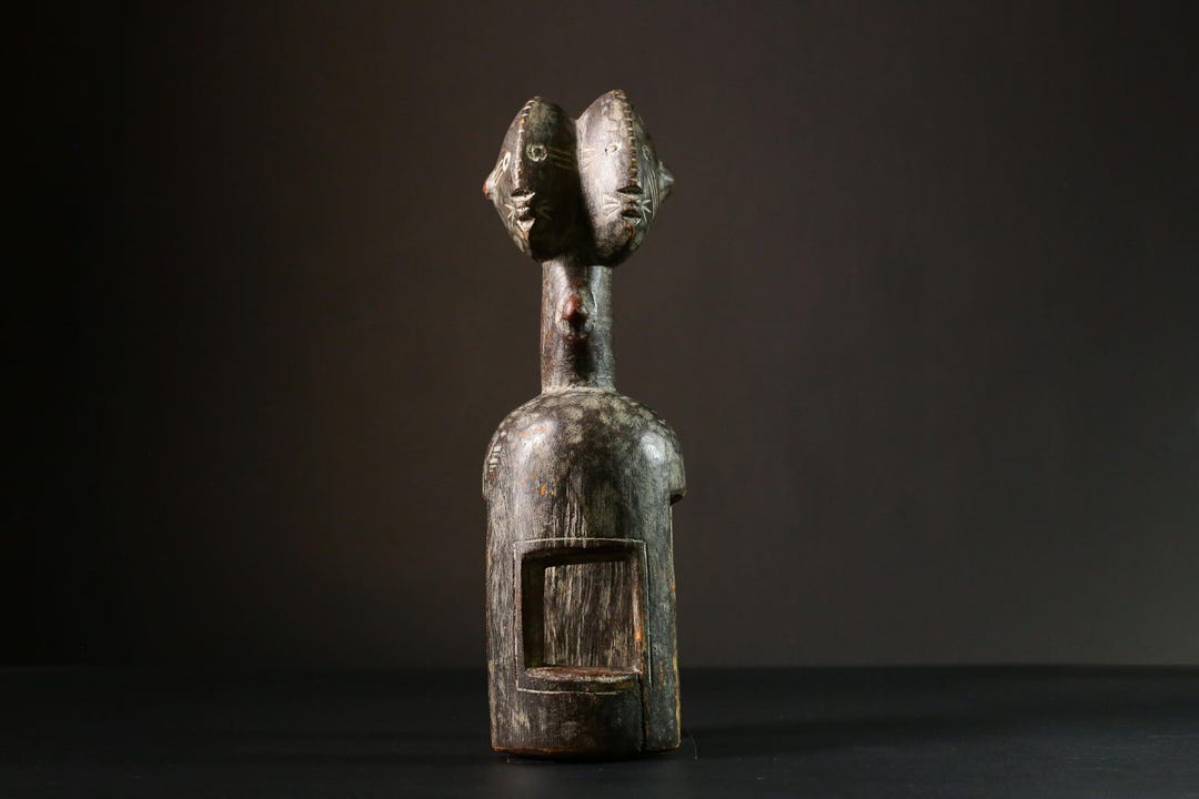 African Tribal Figurine Wood Unique African Igbo Tribal Figurine Hand ...