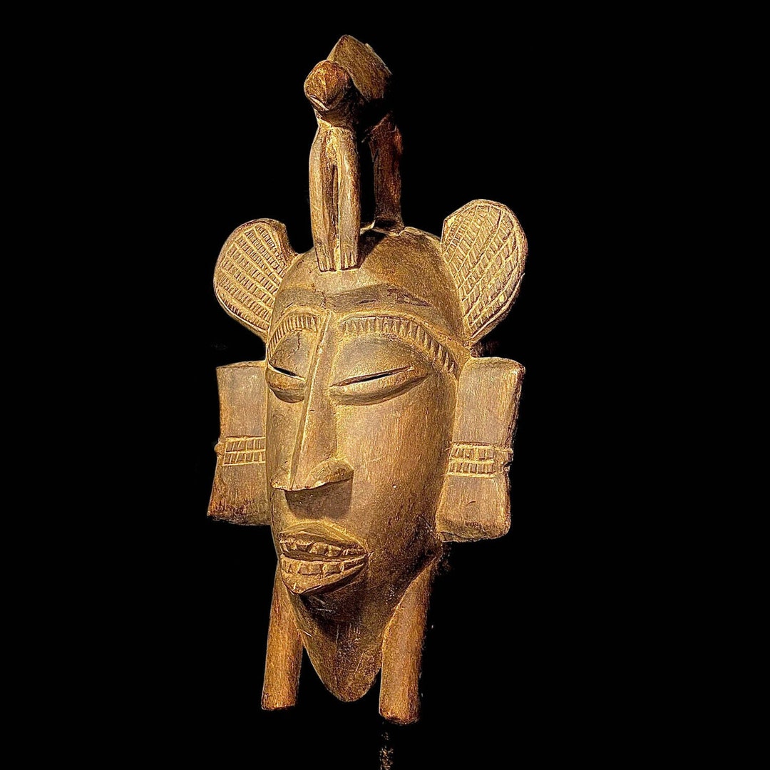 African Mask Traditional Vintage Art Tribal One Piece Home Décor Face ...