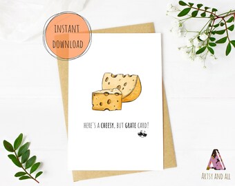 Cheesy Card Printable - Etsy