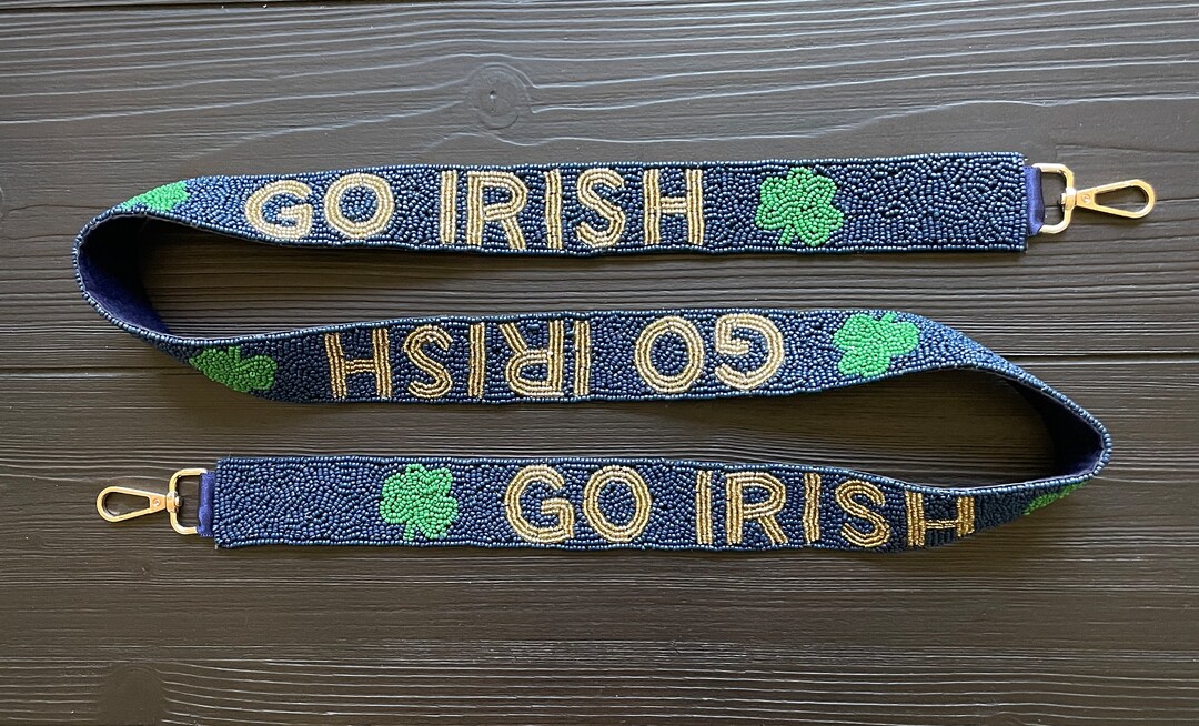 Blue and Gold Beaded Purse Straps, Football, Tailgate, Purse Strap ...