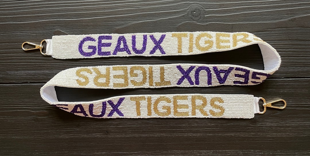 LSU Beaded Purse Straps, Louisiana State University Football, Tailgate ...