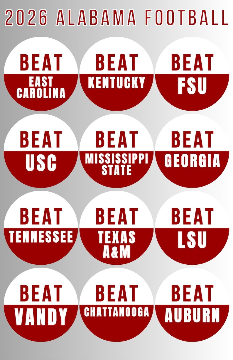 BEAT OPPONENT Buttons, Game Day Buttons, Beat Opponent Buttons, 2026 ...