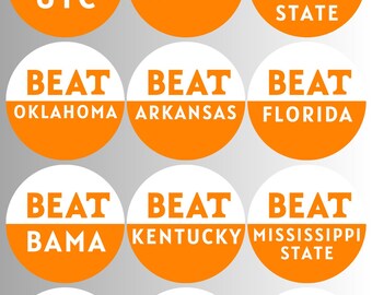 ALABAMA BEAT OPPONENT Buttons, Bama Game Day Buttons, Beat Opponent ...
