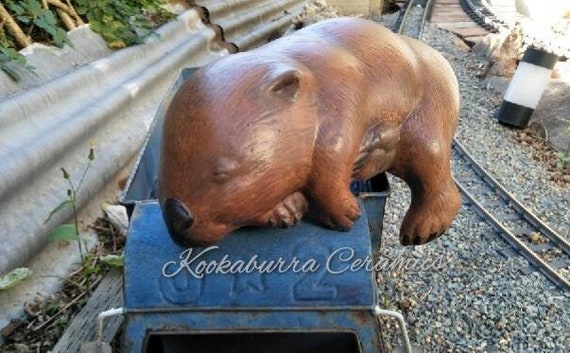 Australian Native Animal Ceramic Wombat. Handmade and - Etsy