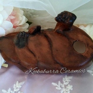 Australian Native Animal Ceramic Wombat. Handmade and Handpainted in ...