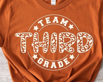 Team Third Grade Svg, 3rd Grade Squad Svg, First Day of School Svg ...