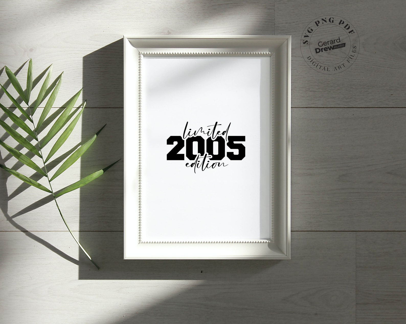 Limited Edition 2005 SVG PNG PDF | 2005 Png, Birthday Svg, 2005 Svg ...