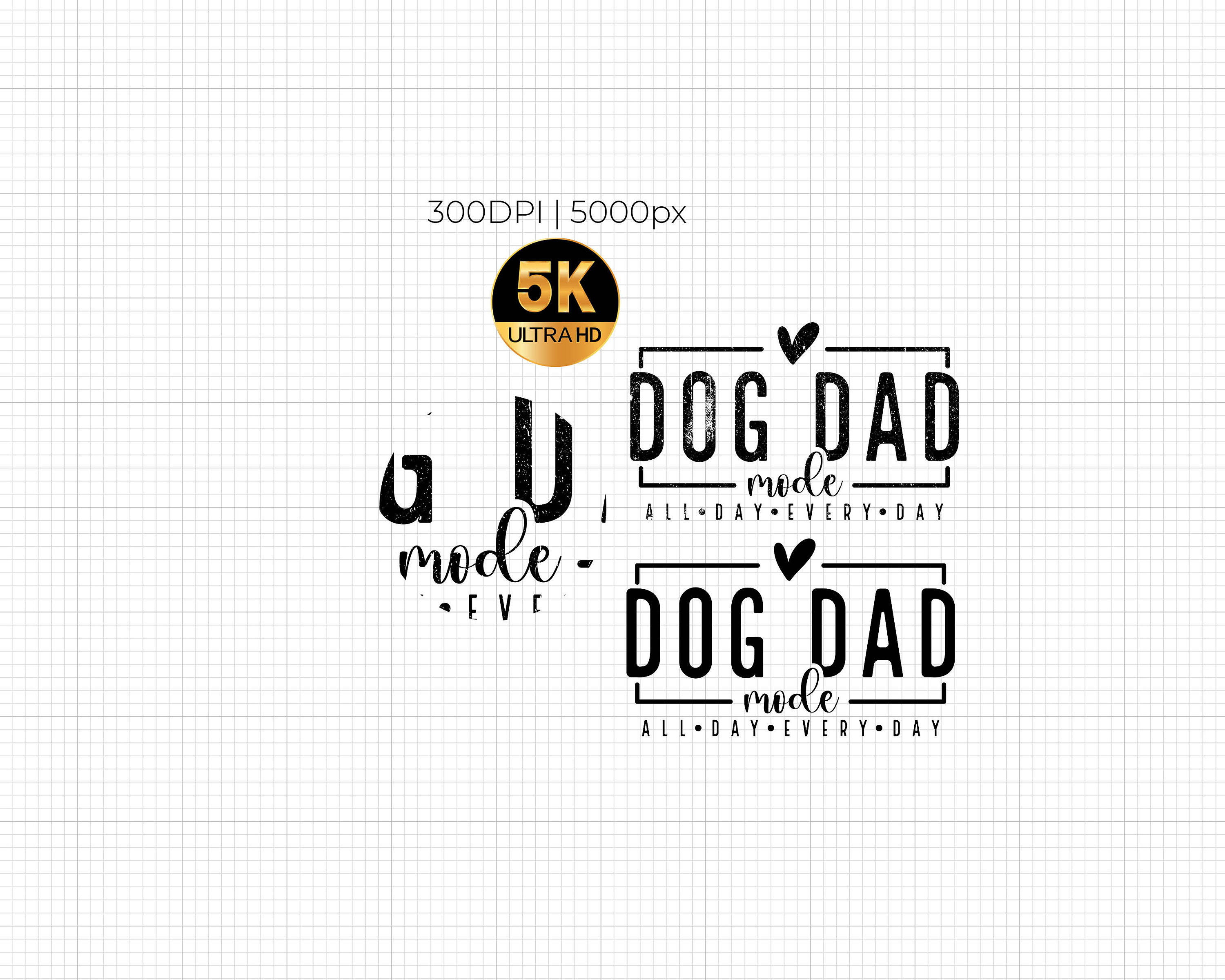 Dog Dad Mode SVG | Paw Print T-shirt Design (digital Download) - Etsy