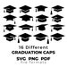 Graduation Caps SVG, Graduation Hat SVG Graduation Cap Png, Graduation ...