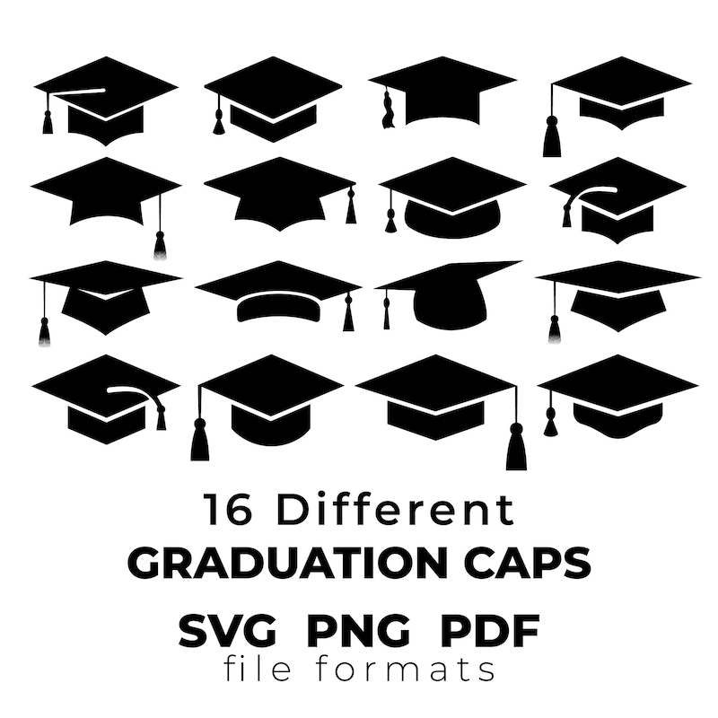 Graduation Cap Svg - Etsy