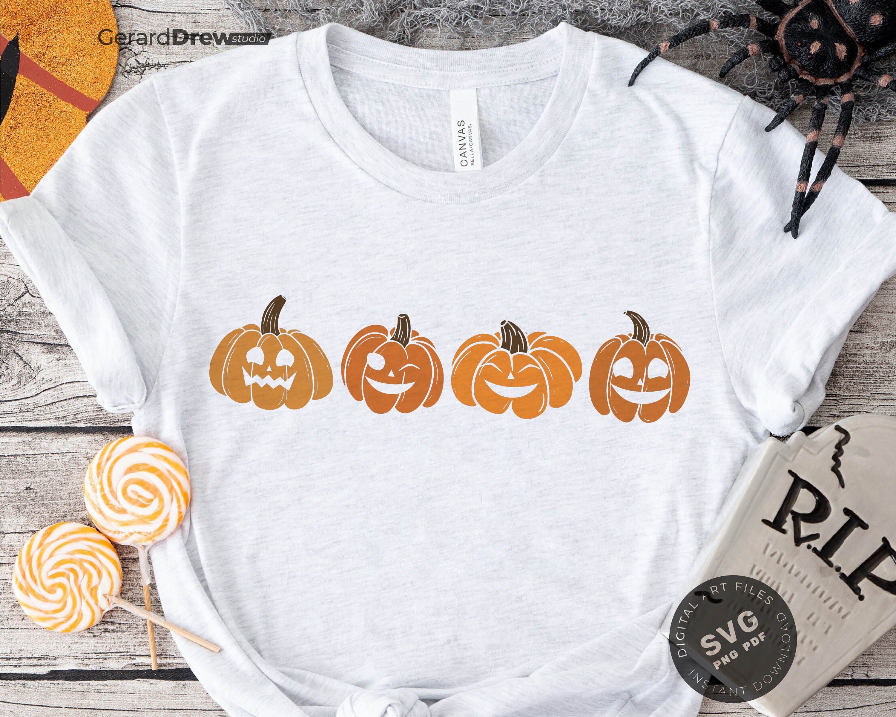 Pumpkin Face SVG Halloween Pumpkin SVG Fall Svg Bundle - Etsy