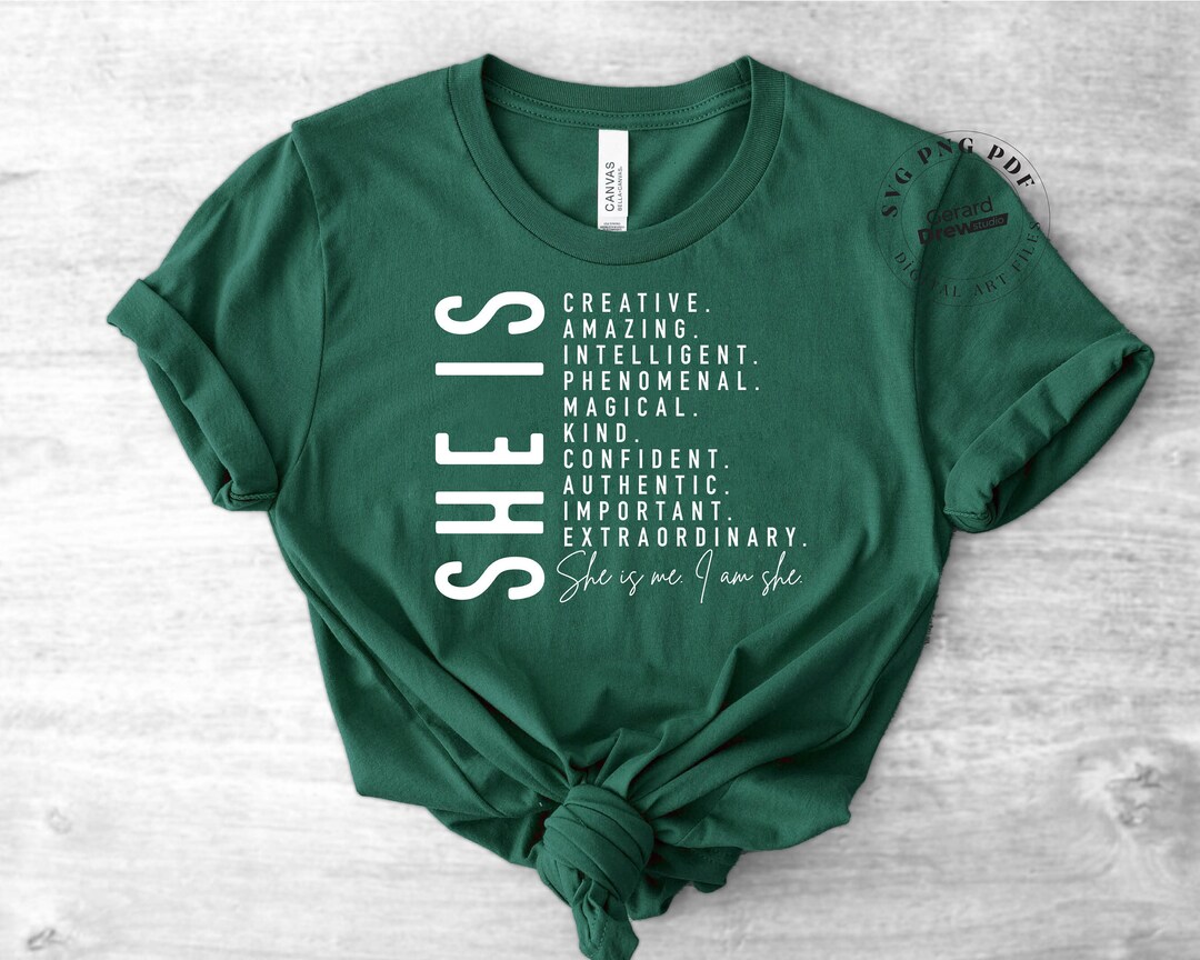 Woman Affirmation SVG PNG PDF | She is Svg, She Motivational Png ...