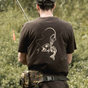 Fisherman Riding Fish Skeleton SVG PNG PDF | Funny Fishing Svg T-shirt ...