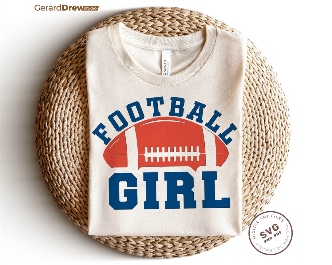 Football Girl SVG PNG PDF Football Girl Svg Svg for Sister - Etsy