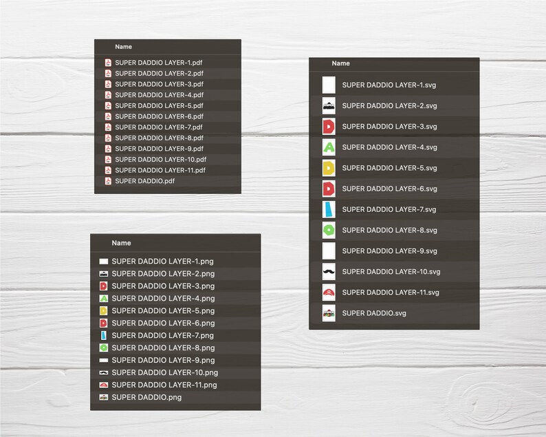 Super Daddio SVG PNG PDF | Layered Project | - Svg for Father, Super ...