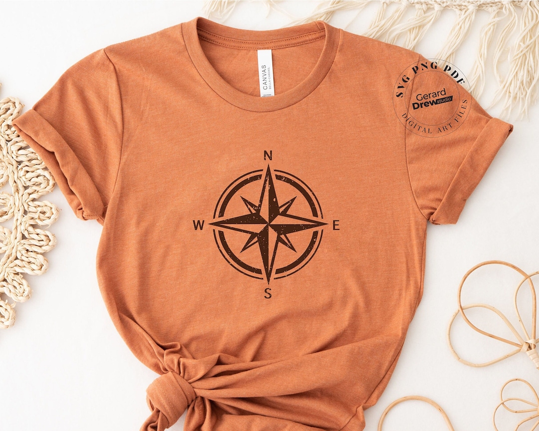 Compass SVG PNG PDF | Compass Shirt Design, Compass Rose Svg, Nautical ...