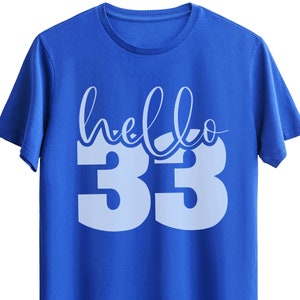 Hello 33th SVG PNG PDF | Hello 33 Svg, Hello 33 Svg, Thirty Three ...