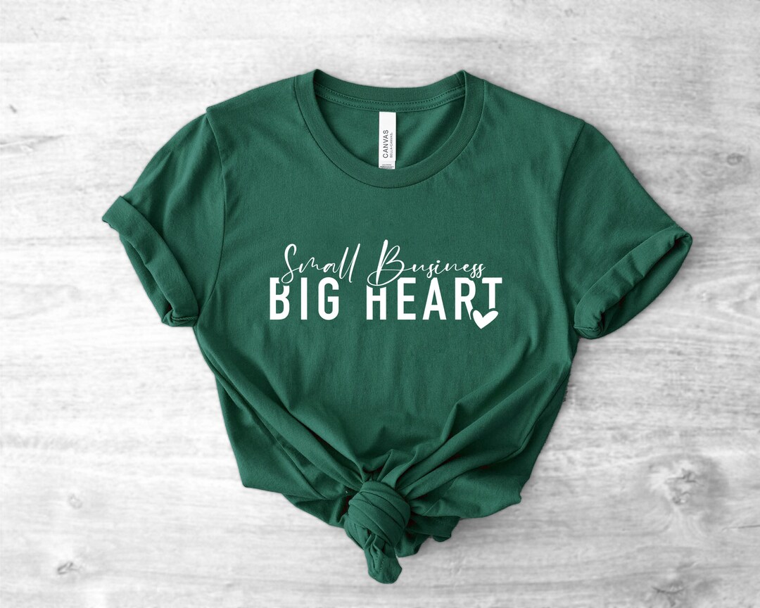 Small Business Big Heart SVG | Woman Run Shirt, Shop Small (digital ...