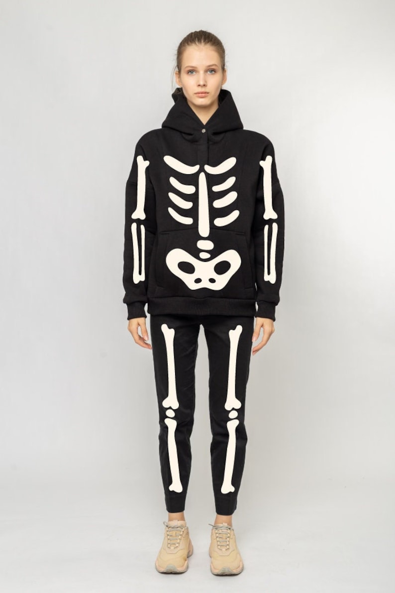Halloween Skeleton Costume SVG, PNG, PDF, Rib Cage Design (digital ...