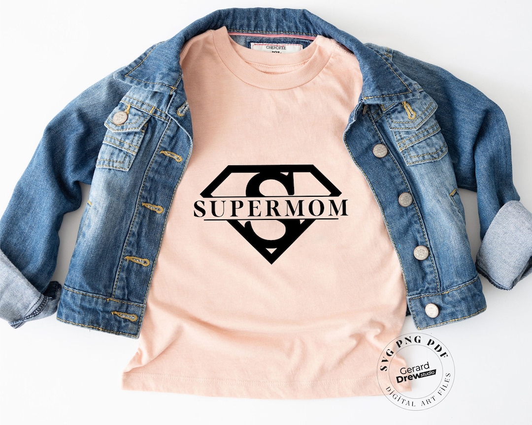 Supermom Split Name Frame, Mother's Day SVG PNG PDF (digital Download ...