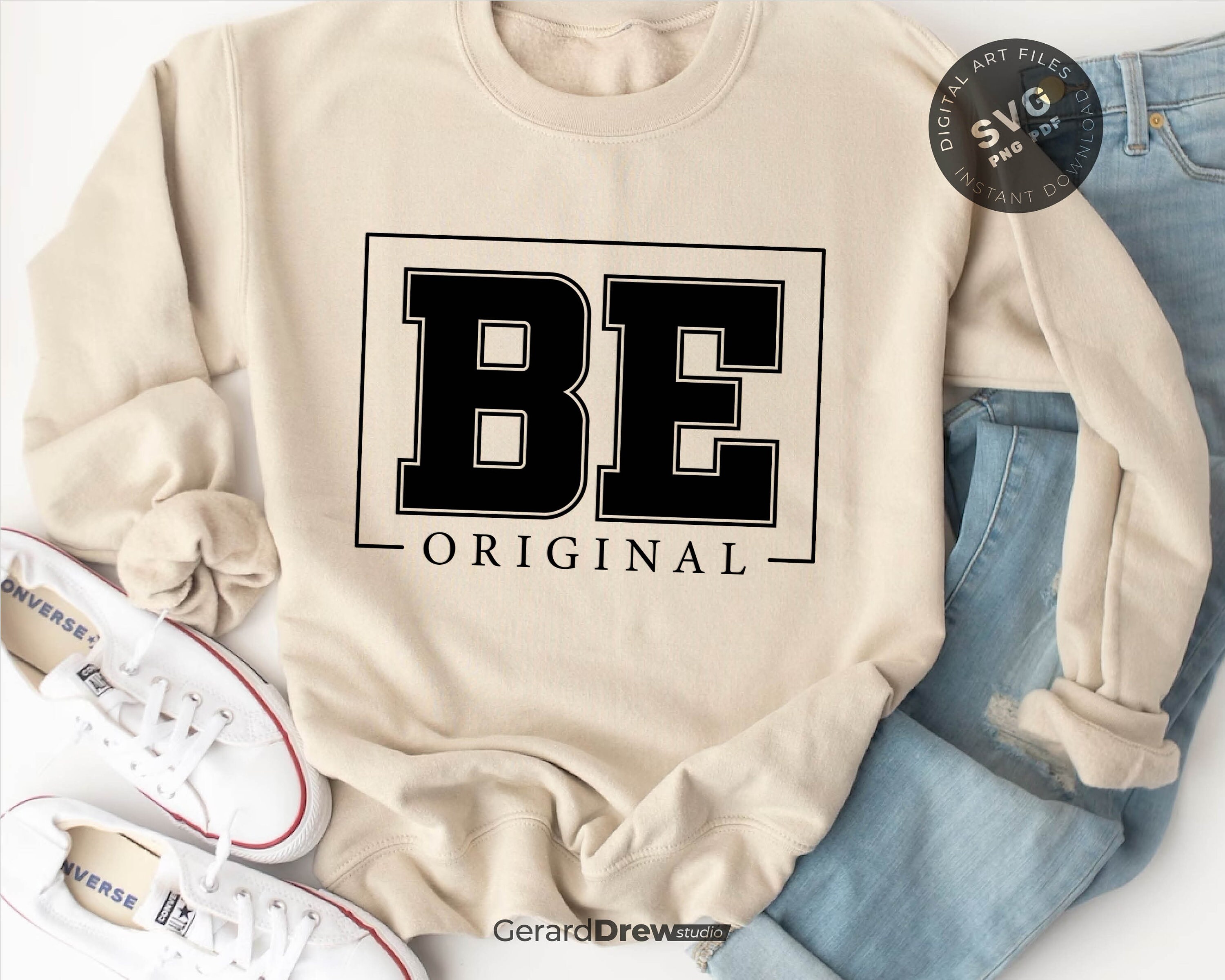 Be Original SVG PNG PDF Be You Svg Teen Svgmotivational - Etsy