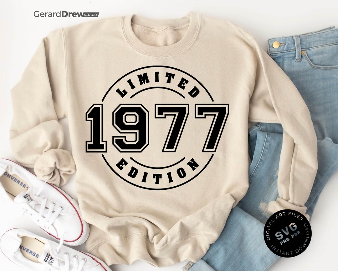 Limited Edition 1977 SVG PNG PDF | Birthday Svg, 1977 Svg, Birthday Png ...