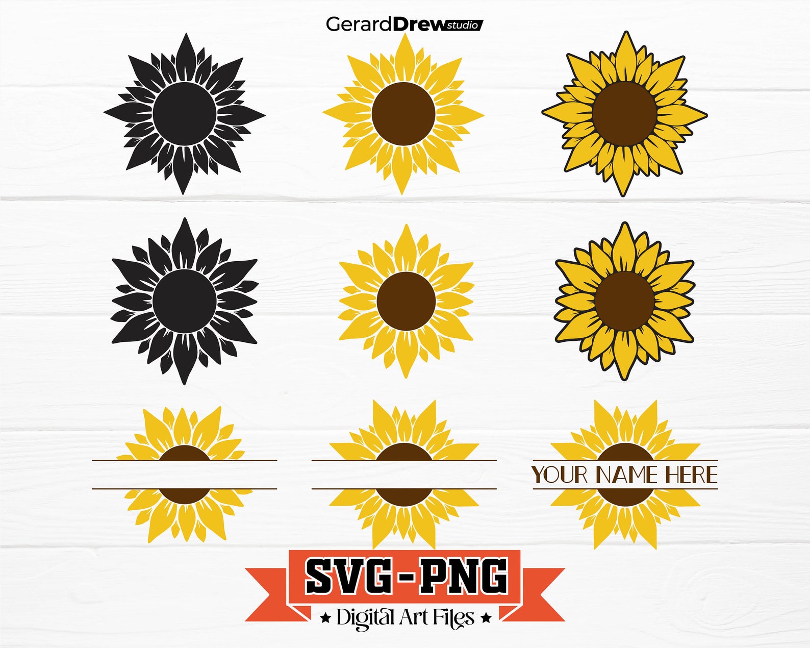 Sunflower SVG | Flower Svg | Clipart, Sunflower, Svg File Cricut, Png ...