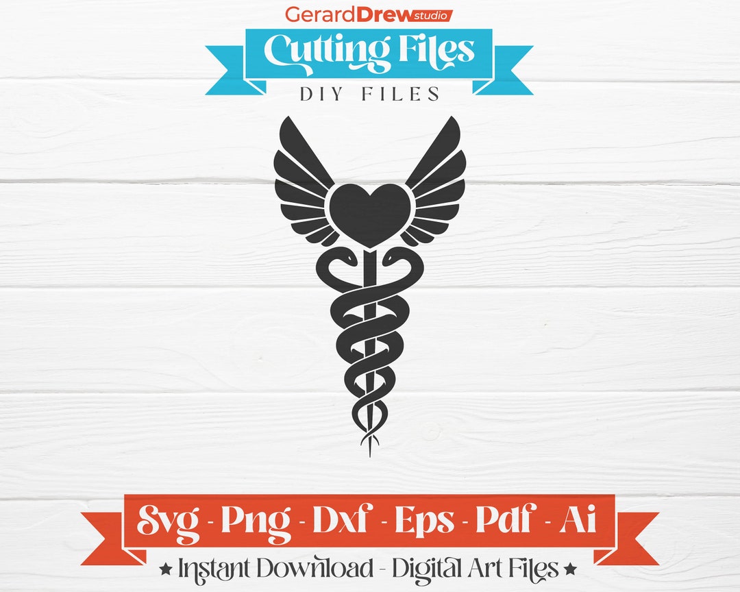 Medical Symbol Heart SVG, Caduceus, Star of Life (digital Download) - Etsy