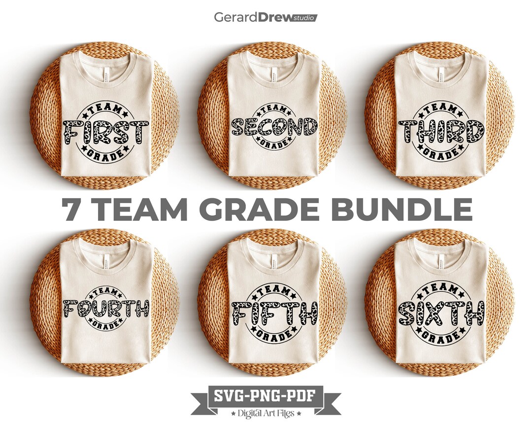 Team Grade Bundle SVG | Back to School, Teacher, First Day (digital ...