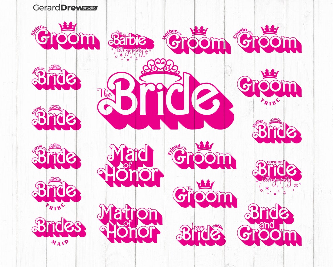 Bridal Party Bundle SVG PNG PDF Bachelorette Party Svg - Etsy