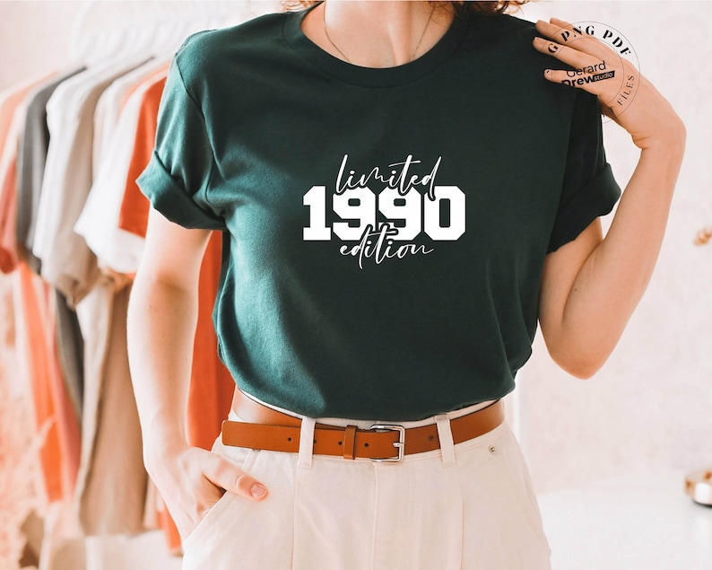 Limited Edition 1990 Birthday Design (SVG, PNG, PDF) - Etsy