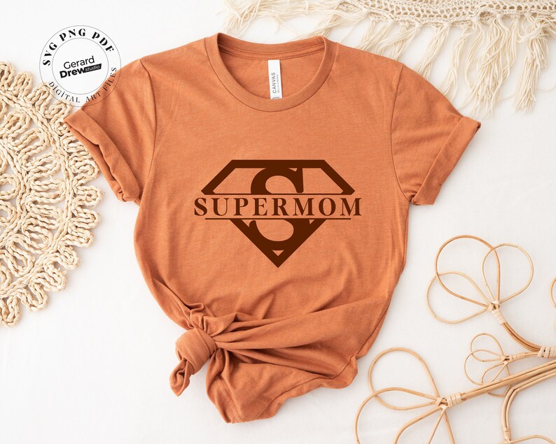 Supermom Split Name Frame, Mother's Day SVG PNG PDF (digital Download ...
