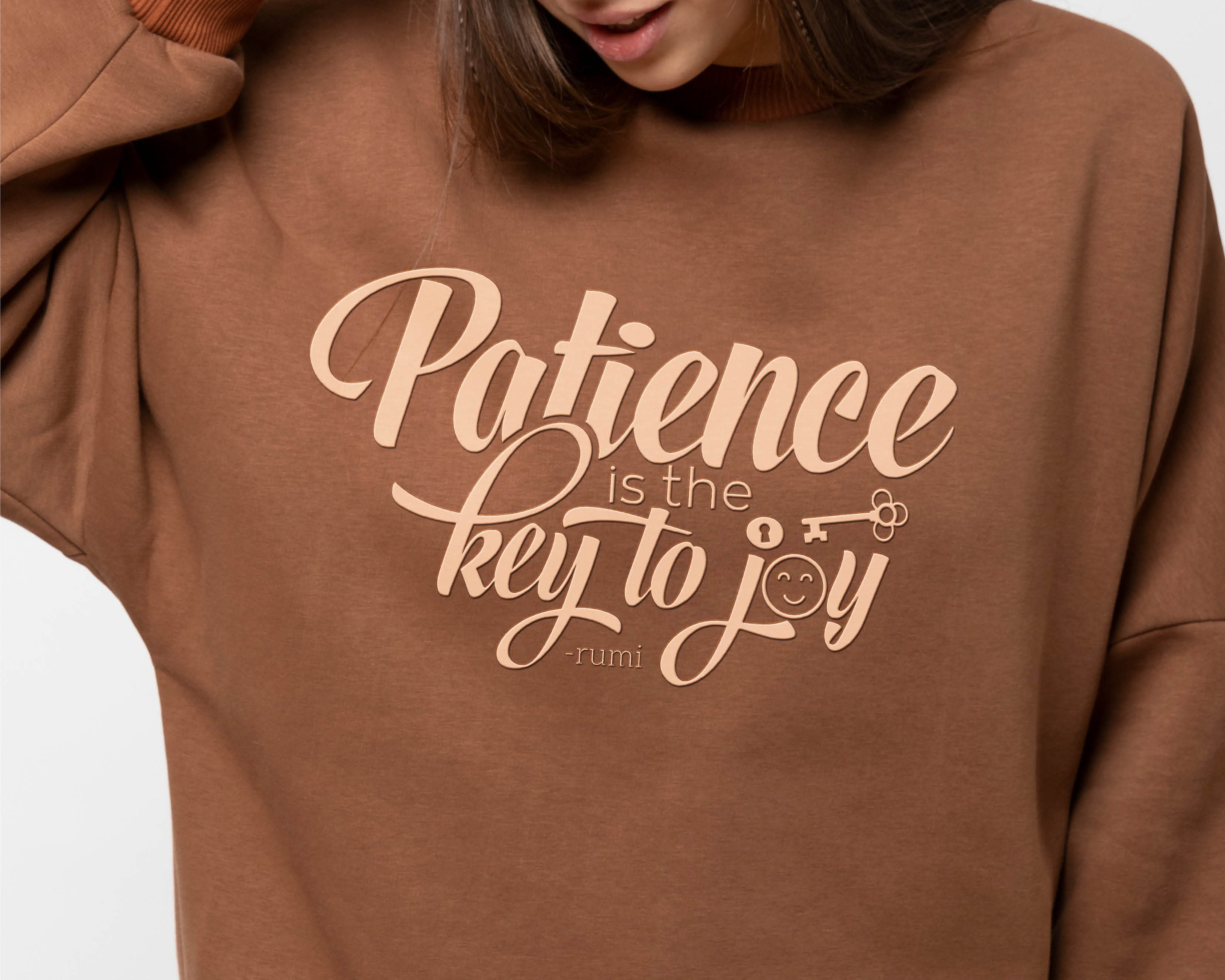 Patience is the Key to Joy SVG PNG PDF Saying Svg Patience - Etsy