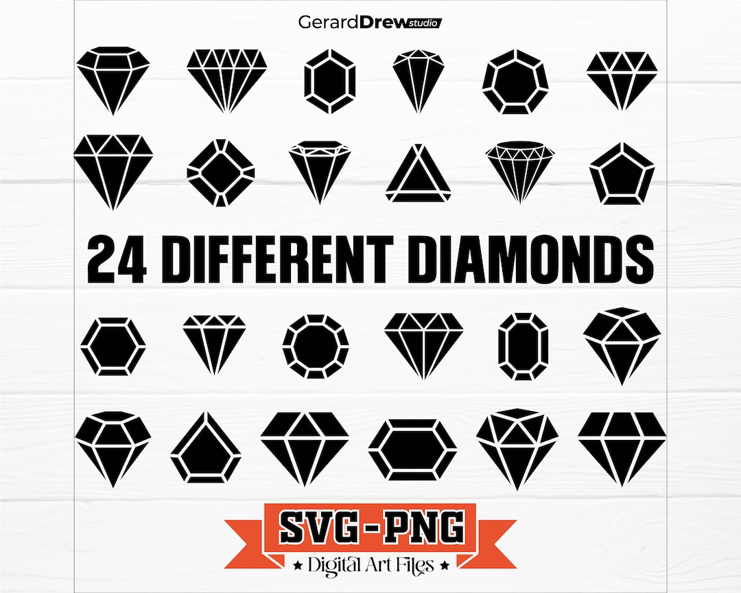 Diamond SVG | Diamond PNG | Vector Diamond - Cricut Files | diamond Svg ...