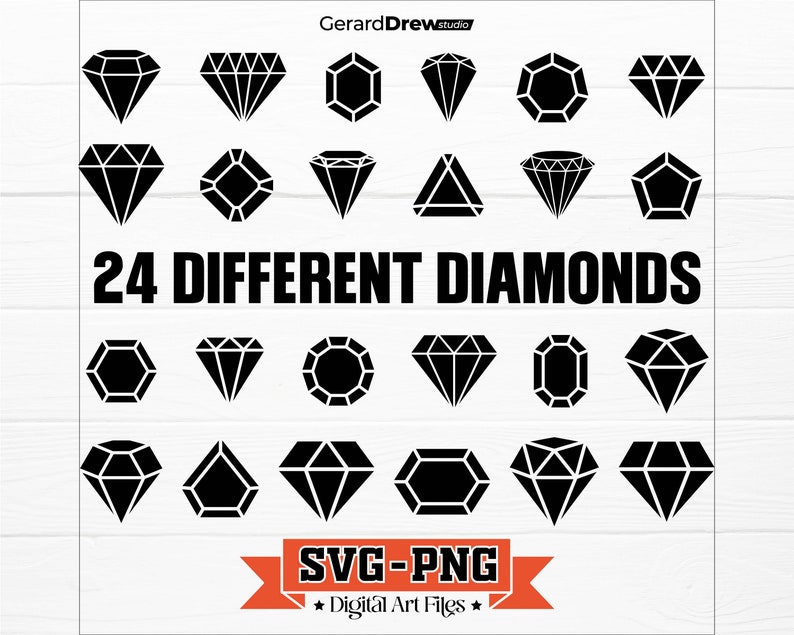 Diamond SVG | Diamond PNG | Vector Diamond - Cricut Files | diamond Svg ...