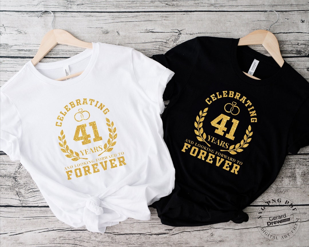 41th Wedding Anniversary PNG Svg Pdf, 41 Year Anniversary Png, 41th Svg ...