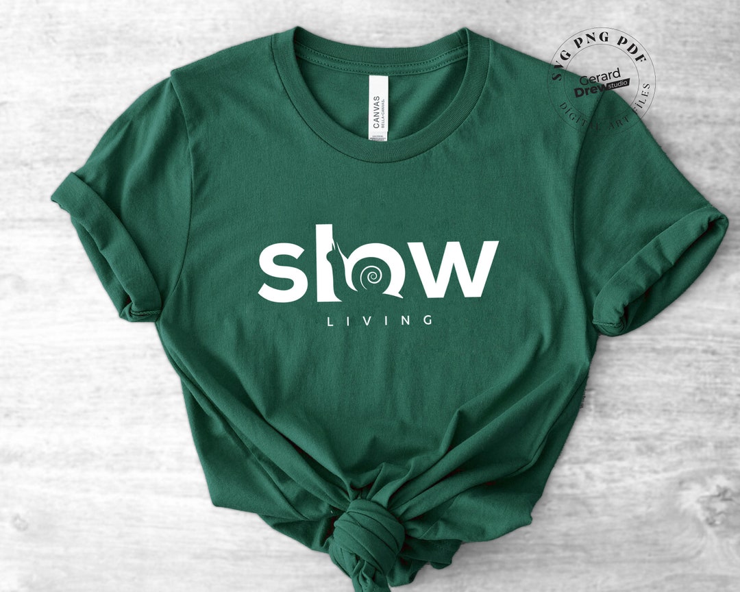 Slow Living Snail SVG | Quiet Life, Motivational Cricut File (PDF, PNG ...