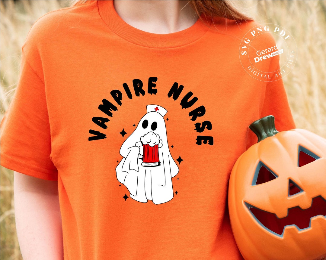 Vampire Nurse Halloween SVG | Spooky Nurse PNG PDF (digital Download ...