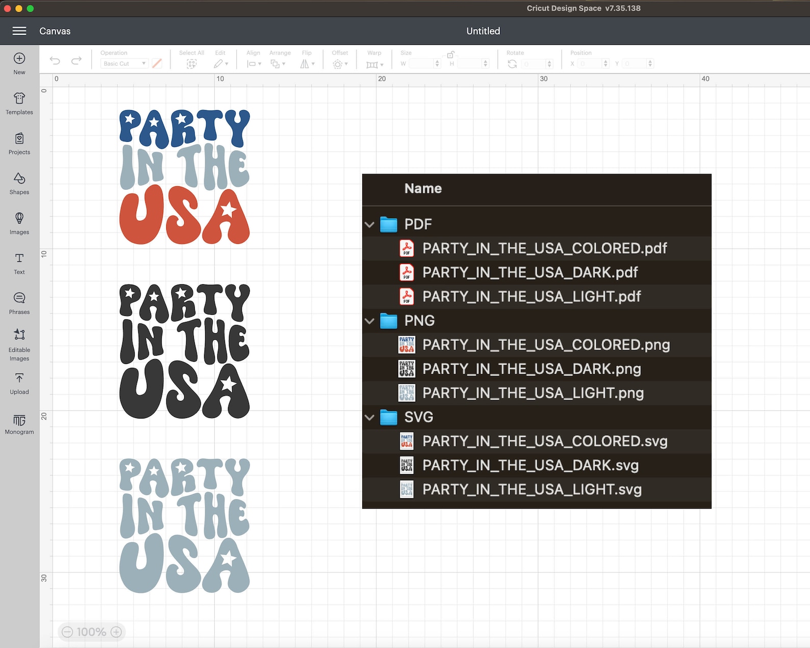 Party in the USA SVG, 4th of July Shirt Design (digital Download) - Etsy