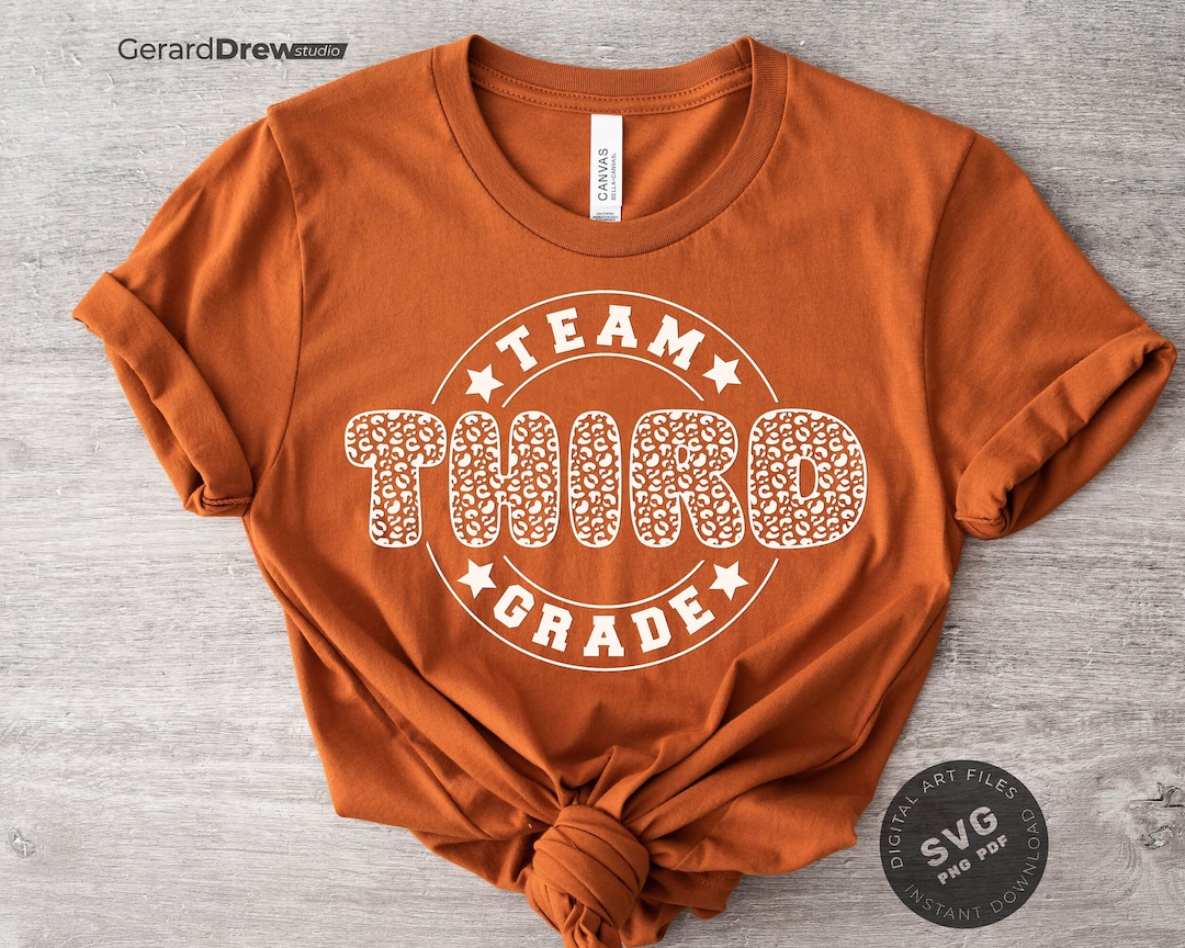 Team Third Grade SVG PNG PDF | Back to School Svg, 3rd Grade Squad Svg ...