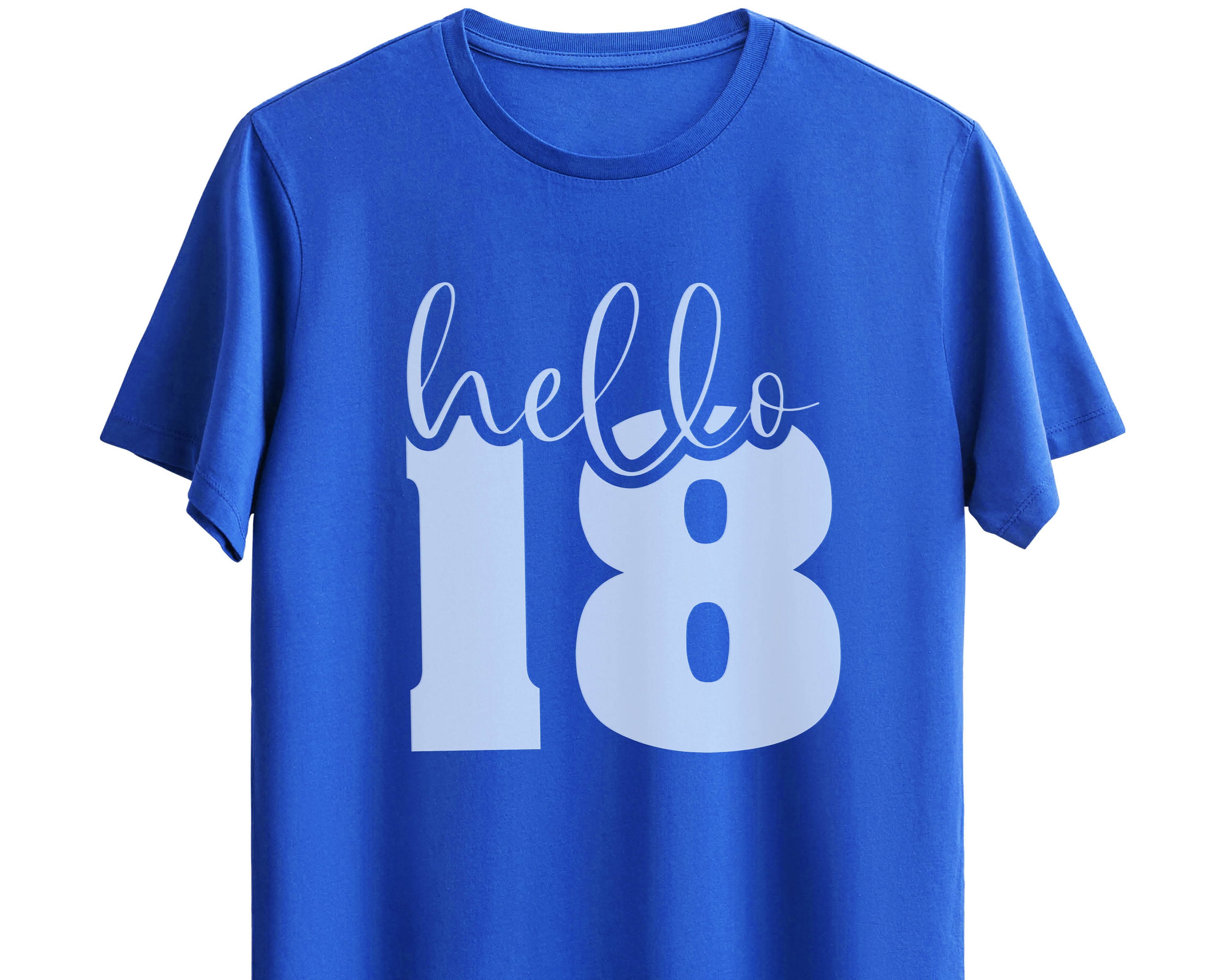 Hello 18th SVG PNG PDF Hello 18 Svg Hello 18 Svg - Etsy