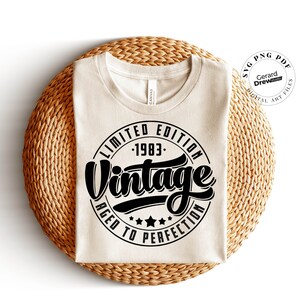 1983 Png, 1983 Shirt Svg, 1983 Svg, 1983 Shirt Png | Vintage 1983 Limited Edition, Aged to ...