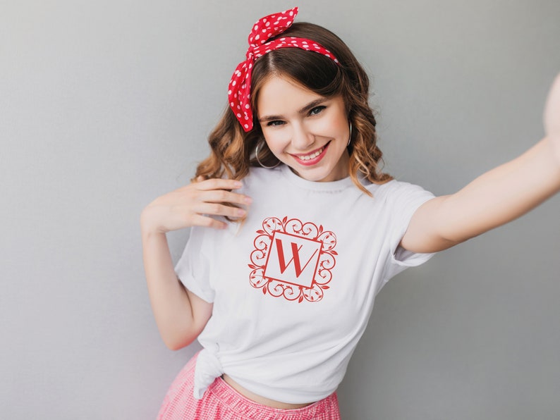 Floral Monogram Letter Svg, Botanical Alphabet Cut File (instant ...