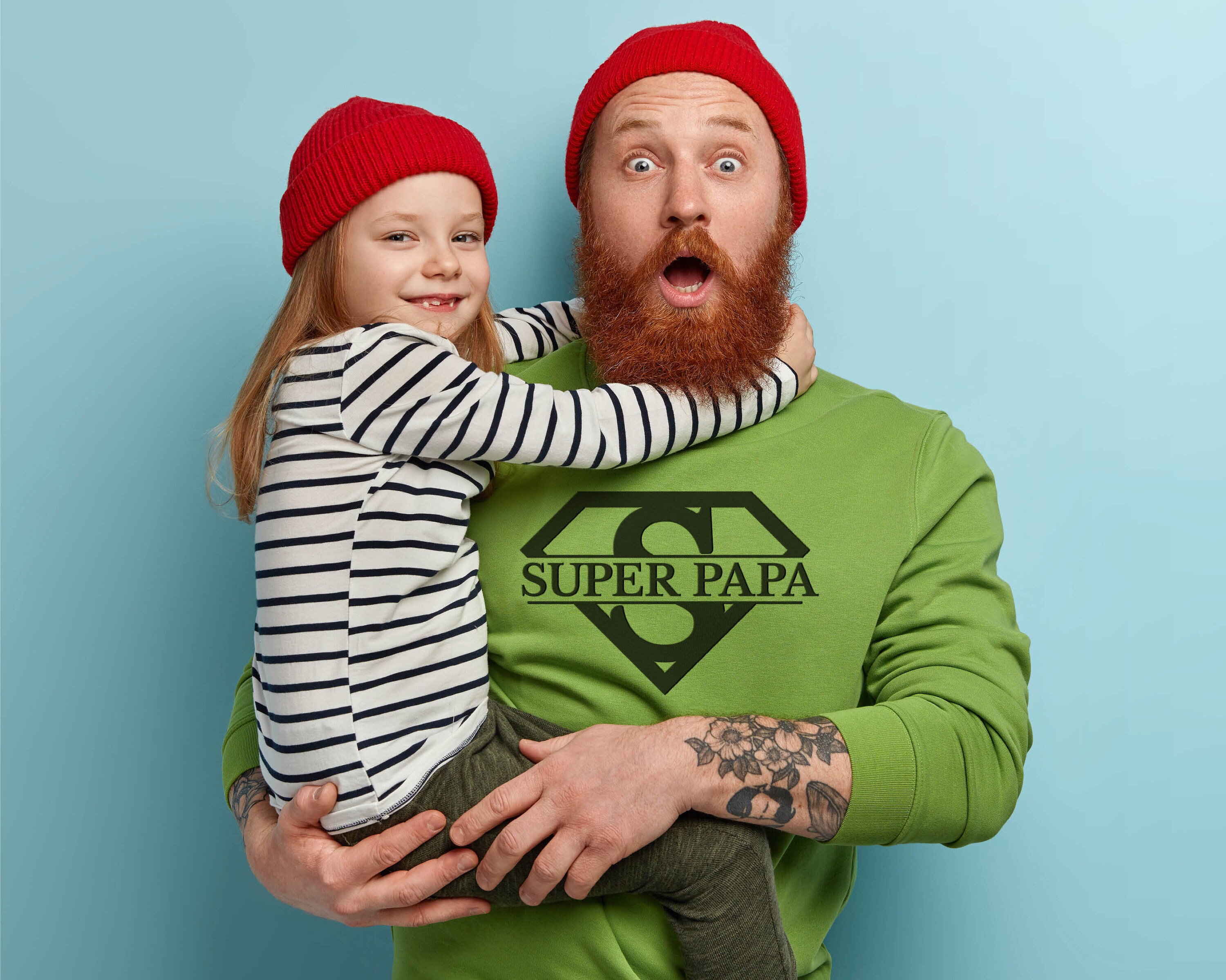 Papa Svg Super Papa SVG PNG PDF Split Name Frame Svg - Etsy UK