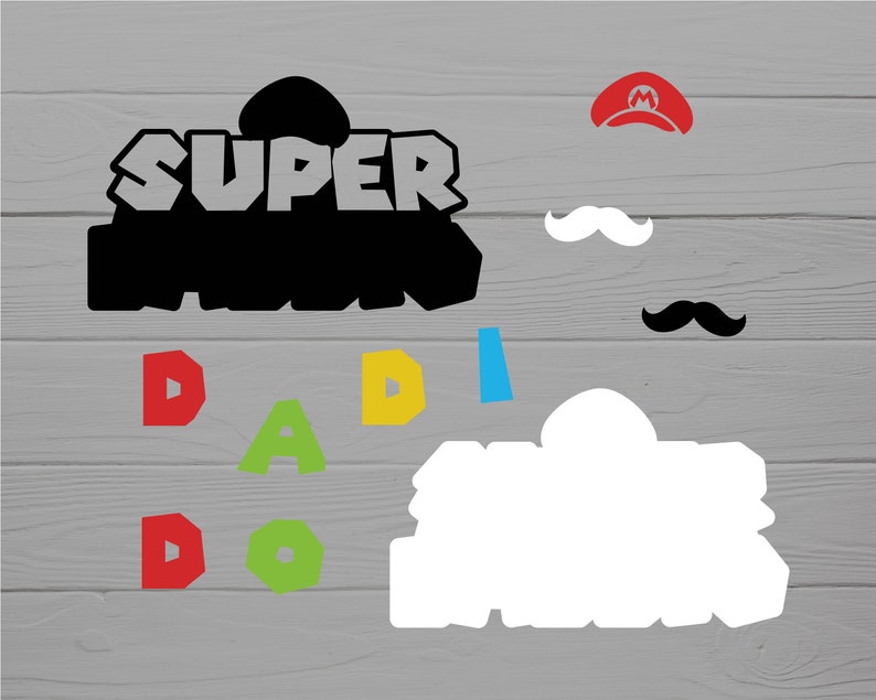 Super Daddio SVG PNG PDF Layered Project Svg for Father - Etsy
